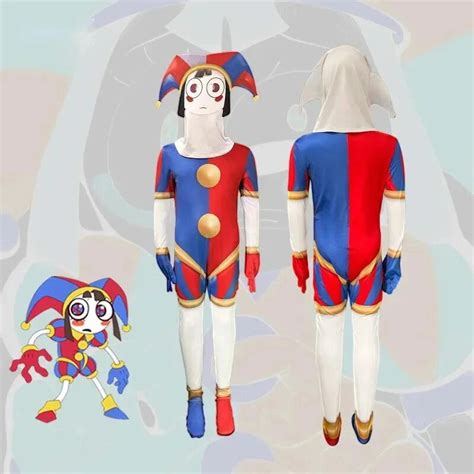 The Amazing Digital Circus Cosplay Pomni Costume Cute Cartoon Anime