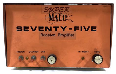 Lot Super Maco Seventy Five Receive Amplifier