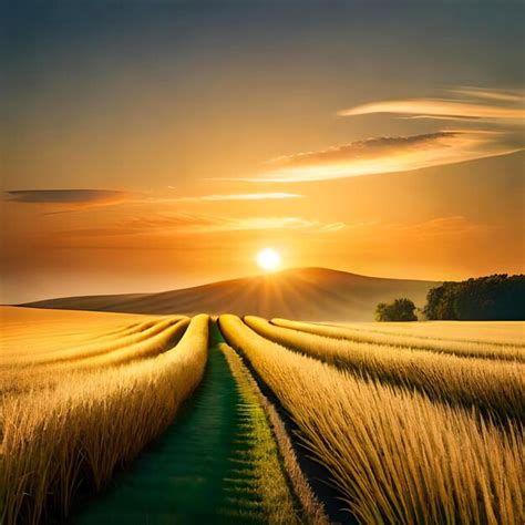 Premium Ai Image A Beautiful Grass Wheat