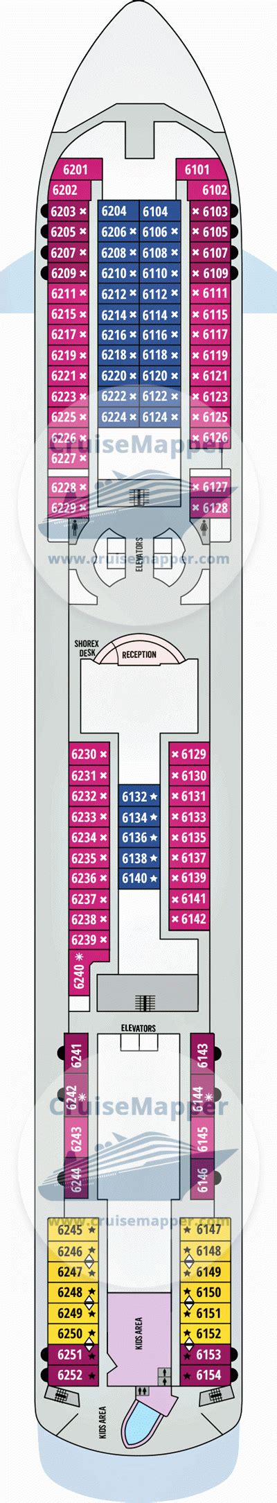 Celestyal Discovery Deck 6 Plan Cruisemapper