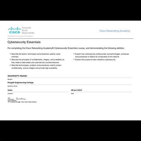 Tejasri Vasamsetti On Linkedin Cisco Cisconetworkingacademy