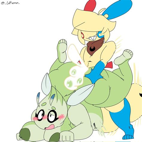Rule 34 Big Ass Big Breasts Breasts Bubble Butt Celebi Lattemon Minun