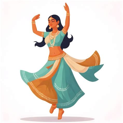 Premium Photo Vibrant Indian Woman Dancing Clipartvibrant Indian Woman Dancing Clipart