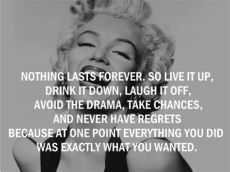 Marilyn Monroe Quotes Regret Quotesgram