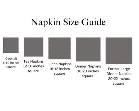 Choosing The Right Napkin Size Lemoor
