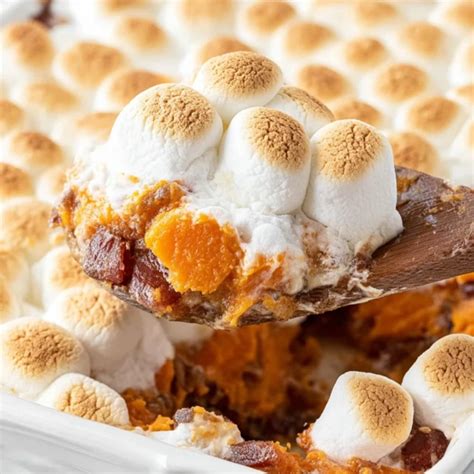Sweet Potato Casserole With Marshmallows Yummy Temple