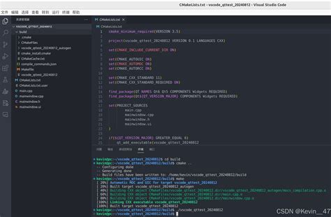 Vscode运行qt界面kevinwithrobot Csdn专栏