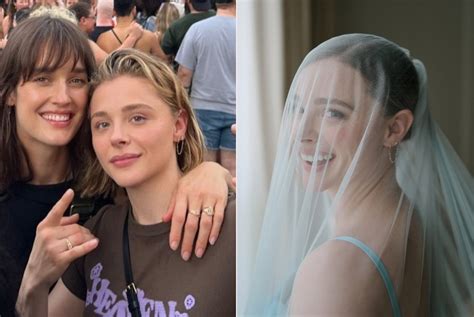 Chloë Grace Moretz Atriz De A Família Addams Se Casa De Azul Com