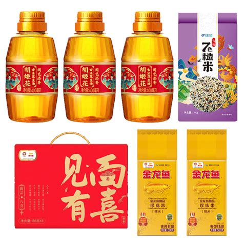 【胡姬花1】胡姬花 100型食品组合7 花生油400ml3八喜挂面珍珠米七色糙米【行情 报价 价格 评测】 京东