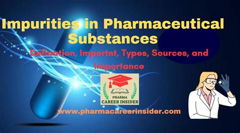 Impurities In Pharmaceutical Substances