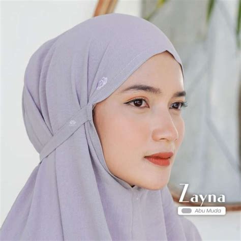 Jual Arafa Hijab Khimar Zayna Crinkle Bergo Tali Ikat Nyaman Flowly Milo Di Seller Aghanim