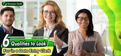 6 Qualities To Look For In A Data Entry Clerk Remote Staff