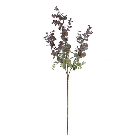 Artificial Eucalyptus Spray 65cm Burgundy — Flora Designs Australia