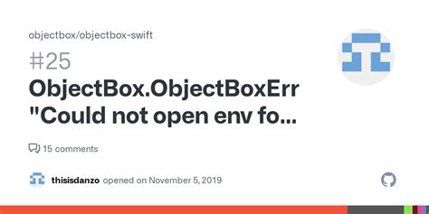 ObjectBox ObjectBoxError StorageGeneral Message Could Not Open Env For DB 12 Issue 25
