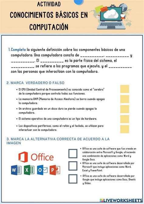 Actividad 01 Conocimientos BÁsicos En ComputaciÓn