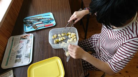 らっきょうが出来上がりました オレンジ