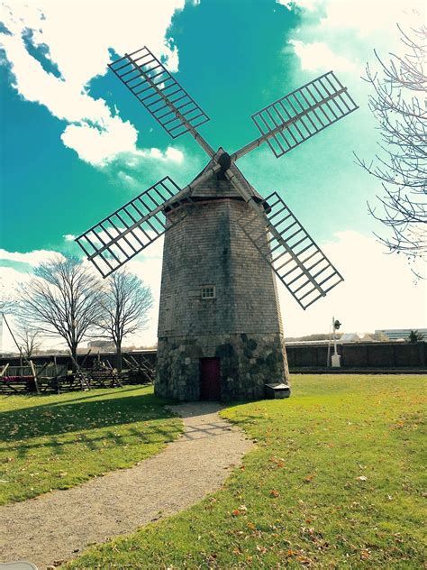 Oldest Windmill In The United States Build In 1633 Originally From