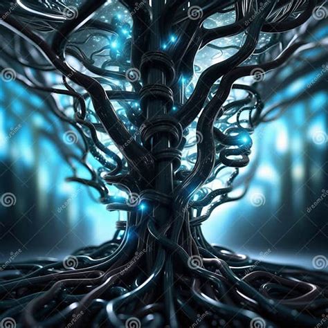 A Mesmerizing Scifi Tech Savvy Binary Tree Entity Ai Generated Stock