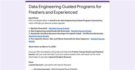 data engineering guided programs for freshers and experienced durga