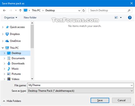 Save Theme In Windows Tutorials
