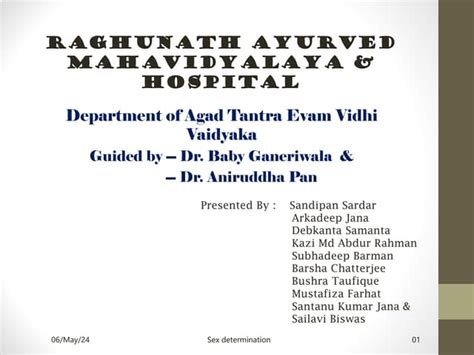 Sex Determination In Forensic Medicinepdf