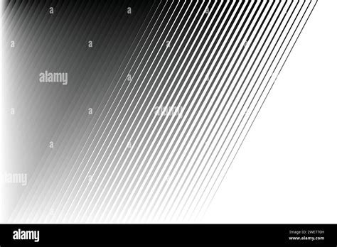 Thin Straight Line Smooth Transition From Black To White Line Pattern Background Stock Vector