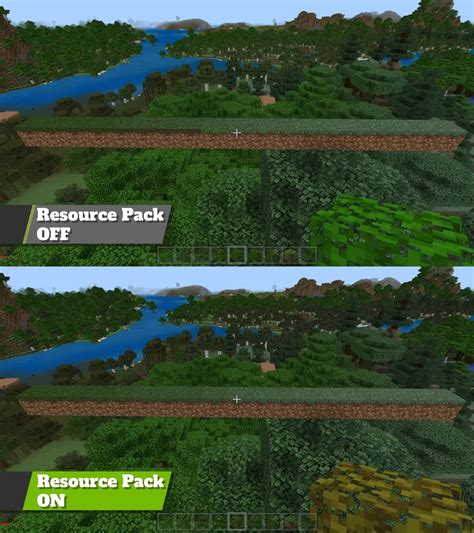 Slightly Better Foliage Colors Bedrock Edition Minecraft Texture Pack