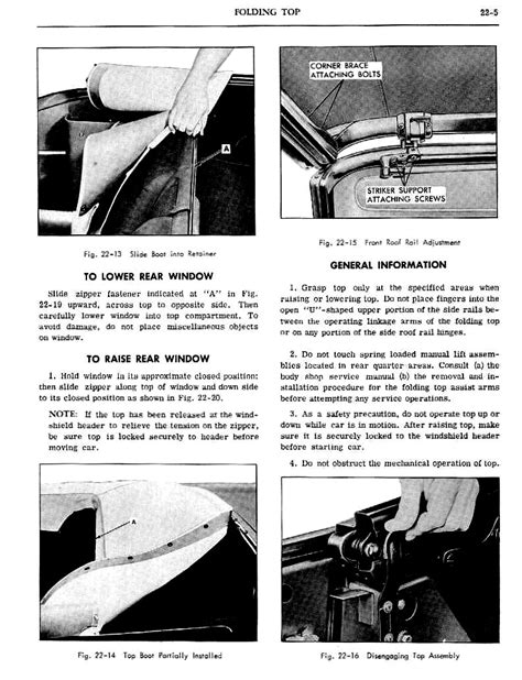 1962 Pontiac Shop Manual Pontiac And Tempest Folding Top Page 5 Of 35