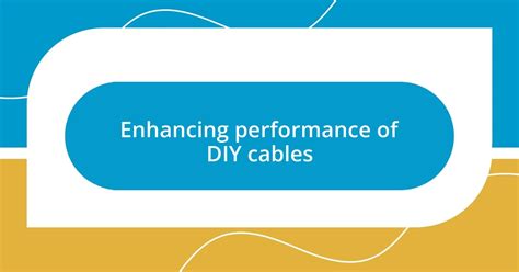 My Experience With Diy Cable Setups • Za