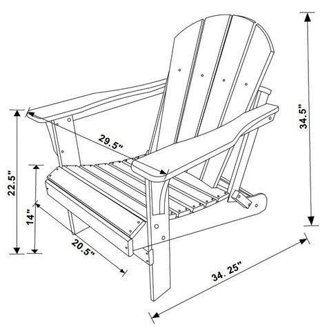 Adirondack Chair Template Mdf