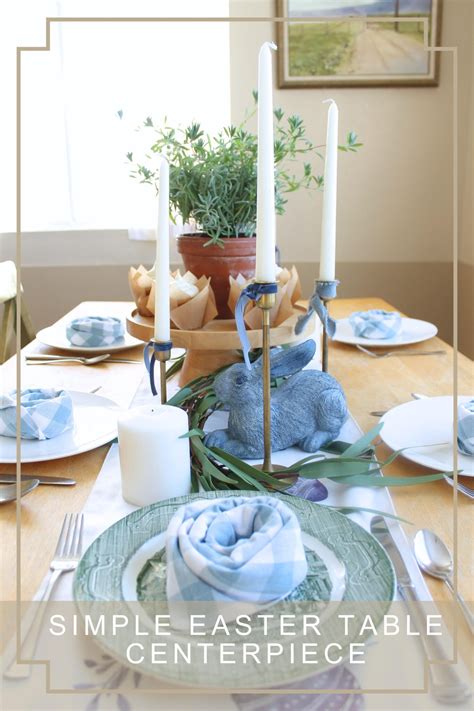 Simple Easter And Spring Table Centerpiece The Fairview Farmhouse