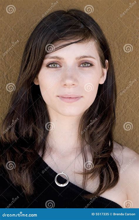 Green Eyed Girl Stock Image Image Of Smile Beauty Tone 5517335