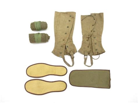 Assorted Military Gaiters Puttees And Slippers Lot