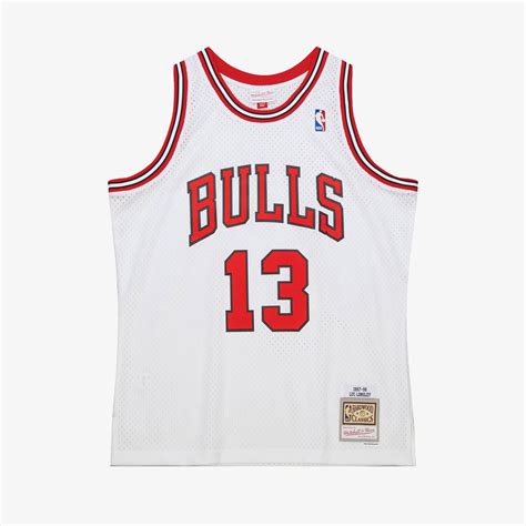 Luc Longley Chicago Bulls 97 98 Hwc Swingman Jersey White Throwback
