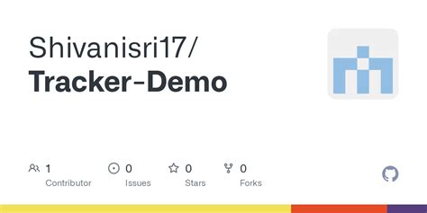 Github Shivanisri17tracker Demo