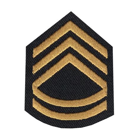 Sergeant First Class Iron On Embroidered Patch
