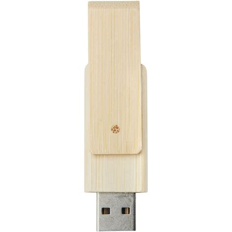 Bullet Rotate 4gb Bamboo Usb Flash Drive Printsimple