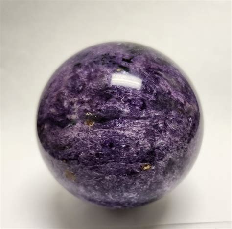 Stunning Baseball Sized Charoite Sphere From Russia For Psychic