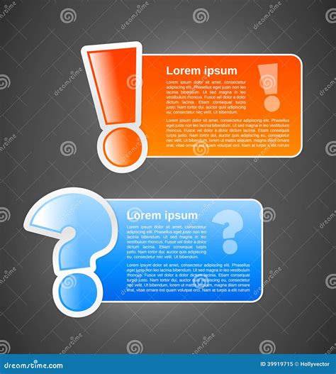 Question And Answer Marks With Text Field Stock Vector Illustration Of Design Card 39919715