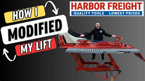 Harbor Freight Motorcycle Lift Modifications And Review Youtube