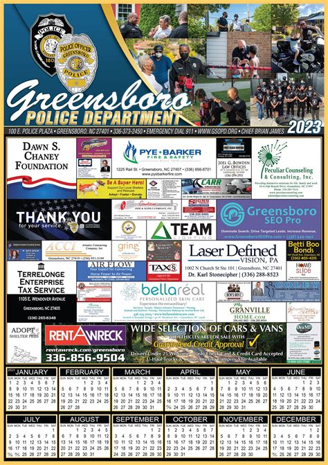 Wall Calendars Law Enforcement Partners