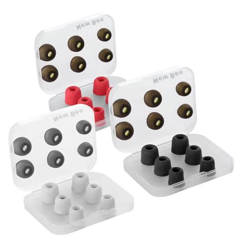Tips Headphone Noise Isolating Earphone Earbuds Pads Memory Foam Tips Silicone Earbuds