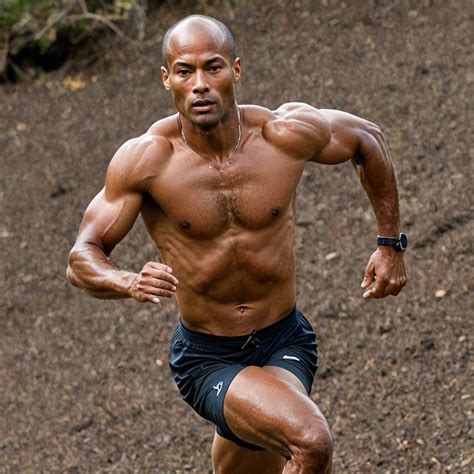 David Goggins Running Detailed And Hyperrealistic