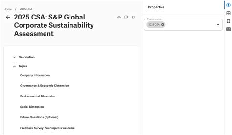 Respond To Sandp Global Csa For Sustainability Reporting Support Center