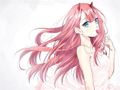 Zero Two In A White Dress Rdarlinginthefranxx