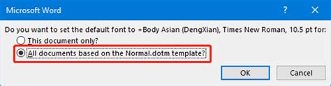 How To Change Or Set The Default Font In Microsoft Word Win Mac MiniTool