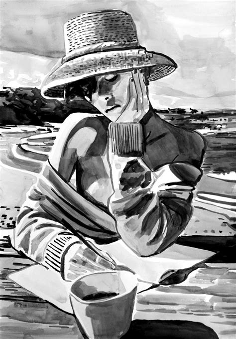 At The Beach 2 42 X 29 7 Cm Drawing By Alexandra Djokic Saatchi