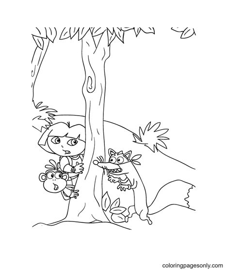 Desenhos De Dora A Aventureira Para Colorir E Imprimir Pintar Grátis