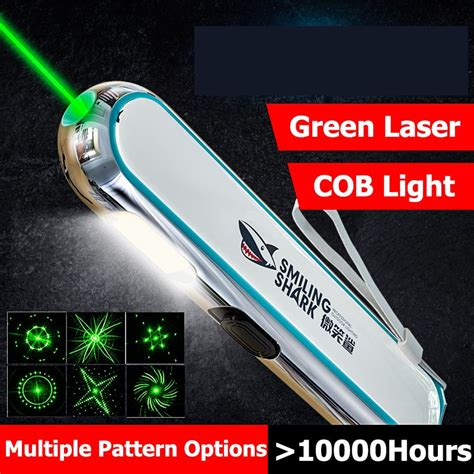 Smilingshark Ls308 Green Laser Pointer Usb Rechargeable Laser Light Cob