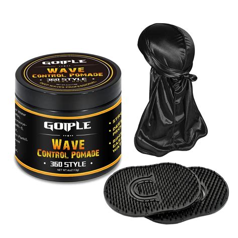 Natural Wave Pomade For Men Strong Hold Easy Wash 360 Wave Training